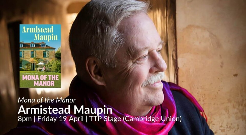 Armistead Maupin | Mona of the Manor - Cambridge Literary Festival